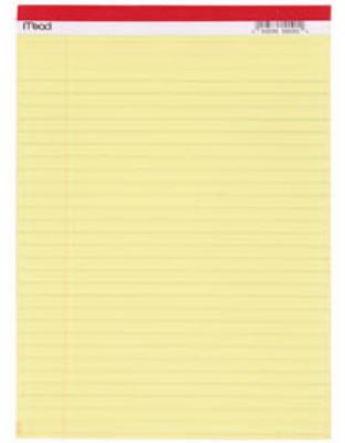 Yellow Legal Pad, 8.5 x 11-In., 50-Ct. 59610 43100596103| eBay