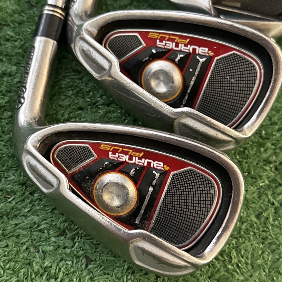 TaylorMade Burner Plus Iron Set 5-PW+AW (PW = 2.0) Superfast 85 Uniflex ...