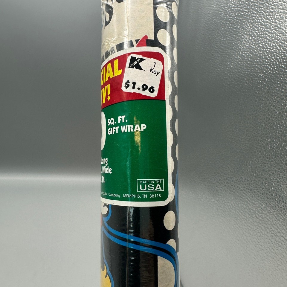 Vintage 1990s Mickey Mouse Wrapping Paper new old stock 60 sq feet Cleo ...