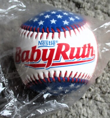 Nestle BABY RUTH Candy Bar Stars & Stripes American Flag Logo Baseball ...
