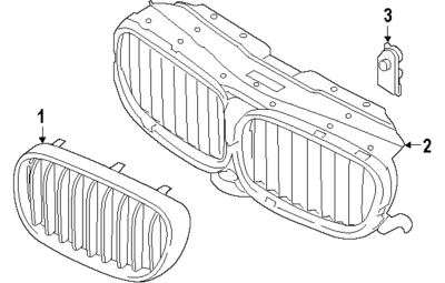 BMW 51137357012 GENUINE OEM GRILLE | eBay