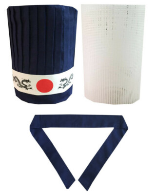 Custom Hibachi Chef Hat Set Hibachi Chef Outfit Chef Tall Hat Headband ...