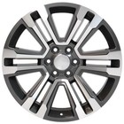 5822 Gunmetal 22" 6x5.5 Wheels & 285/45r22 Tires Set(4) Fits GMC Chevy ...