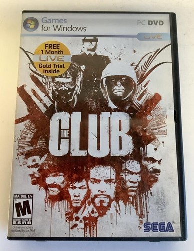 The Club PC Windows DVD-ROM Video Game 2008 Software Sega shooter game ...