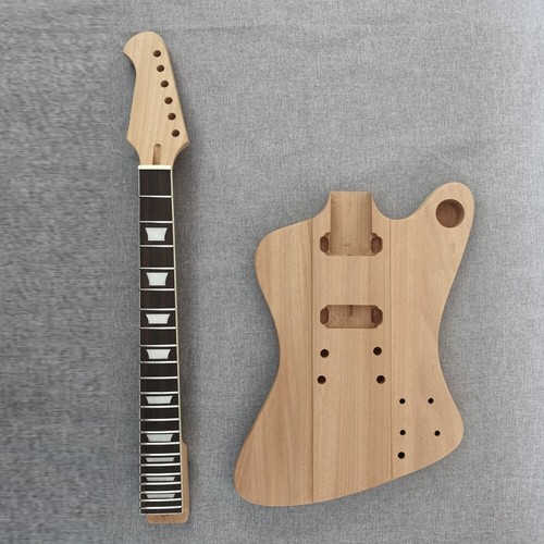 DIY Electric firebird guitar kits solid mahogany body and neck rosewood ...