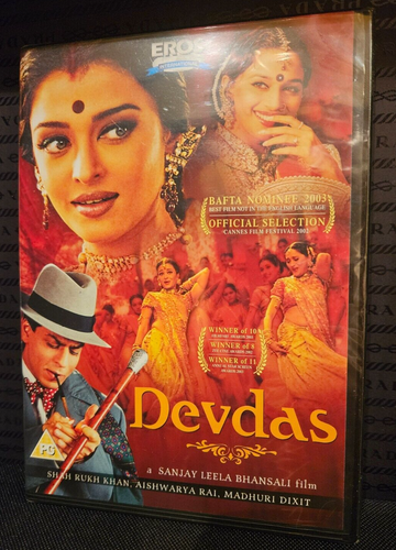 Devdas DVD 2002 Shahrukh Khan, Aishwarya Rai All Region * NEW & SHRINK ...