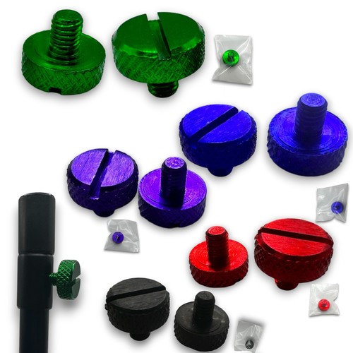 2 BANK STICK SPARE REPLACEMENT SCREWS Aluminium Carp COARSE FISHING ...