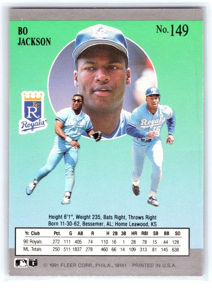 Bo Jackson 1991 Ultra #149 | eBay