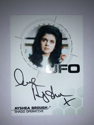 GERRY ANDERSON UFO SERIES 3 AYSHEA BROUGH AB2 SILVER FOIL AUTOGRAPH ...
