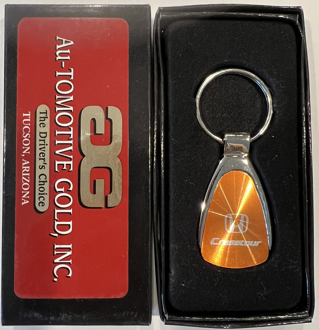 HONDA CROSSTOUR Tear Drop Metal ORANGE Key Chain Licensed | eBay