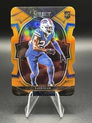 2022 NFL Select Kaiir Elam Die Cut Orange /199 - Bills | eBay