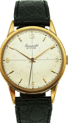 Cyma, 14k Gold Calatrava, Manual Wind, Circa 1950 MENS WATCH RUNNING | eBay