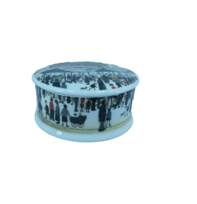 Wren Giftware Lowry Trinket Box Market Scene Northern Town 1939 Fine ...