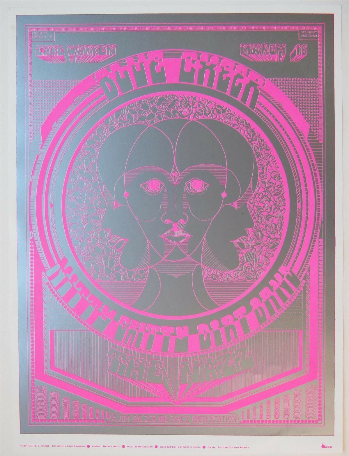 ALICE COOPER (The Nazz) BLUE CHEER (1968) - ORIGINAL POSTER | eBay