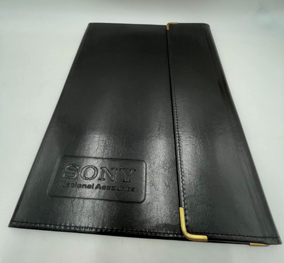 Vintage - Portfolio Leather Business Professional Folder Notepad Holder ...