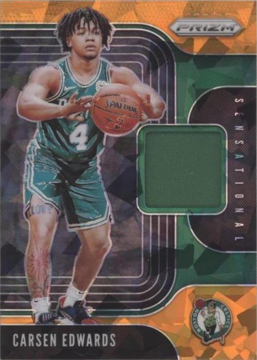2019-20 Panini Prizm - Sensational Swatches Jersey Carsen Edwards #SS ...