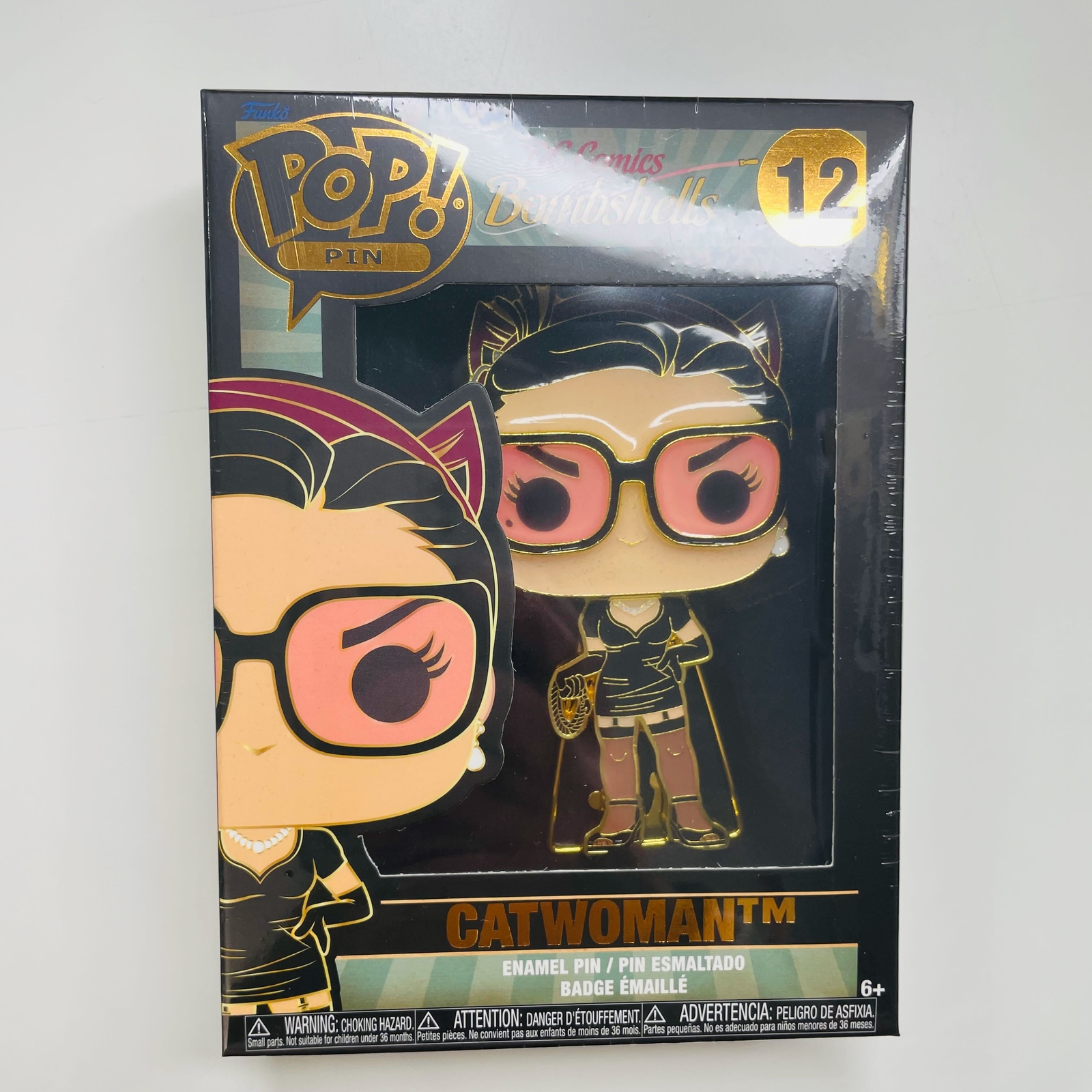 Pop! Large Enamel Pin: DC Bombshell #12 - Catwoman | eBay