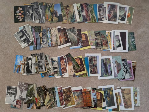 Bulk Postcard Lot of 100+ Postcards - Global - Vintage - Unused - No ...