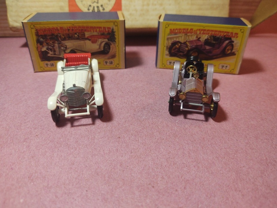 Matchbox Car Club Collection.7 Classic Cars with Boxes and Club ...