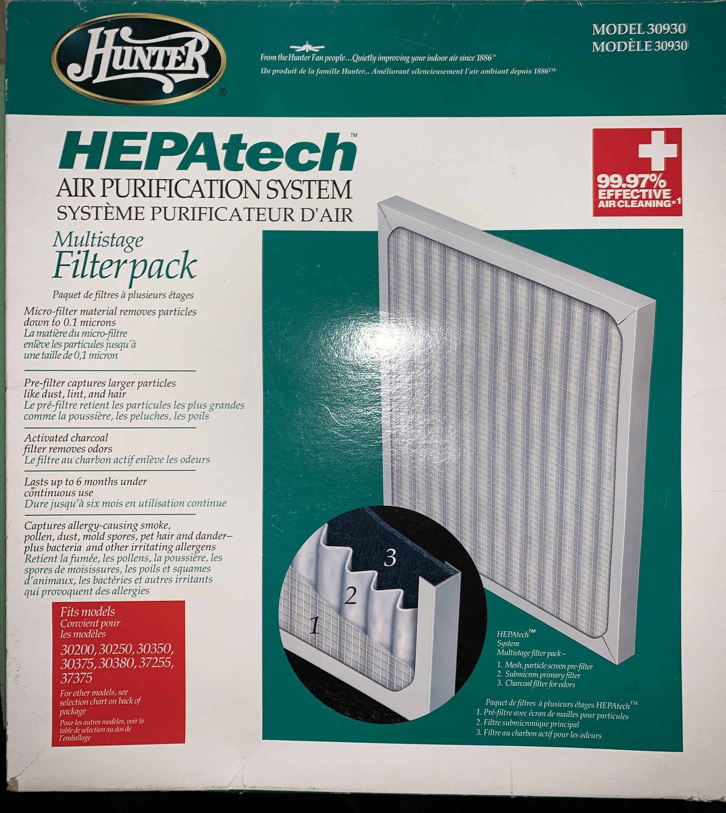 LifeSupplyUSA KV-0799-PLSA Replacement Filter for HEPAtech - White ...