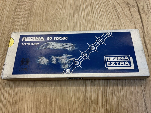 NOS Regina Extra 50 Synchro Vintage Bicycle Chain 1/2" x 3/32" 116 ...