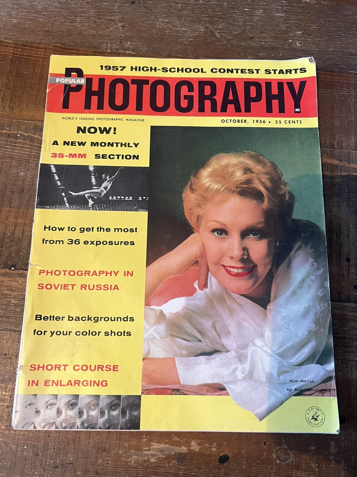 RARE Kim Novak beautiful Cover Photography magazine October 1956 | eBay