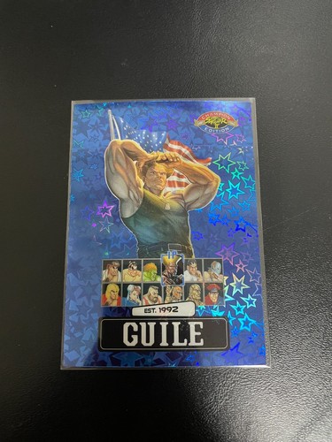 Street Fighter 2 Champion Edition PSA Magazine Promo Card GUILE Blue ...