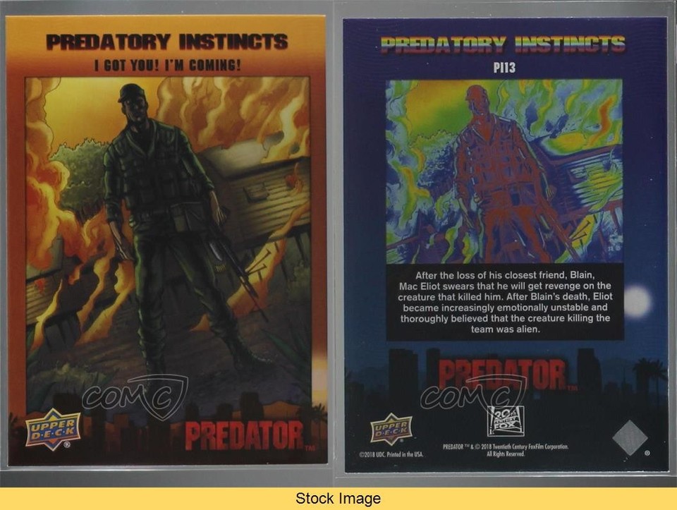 2018 Upper Deck Predator Predatory Instincts I Got You! I'm Coming ...