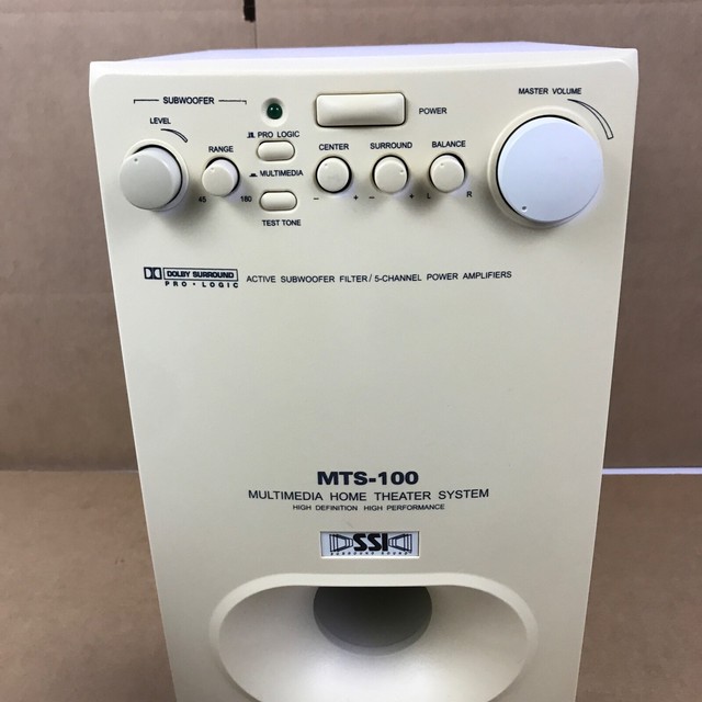SSI Multimedia Home Theater Speaker System Model MTS-100 / MTF-12 5.1 1 ...