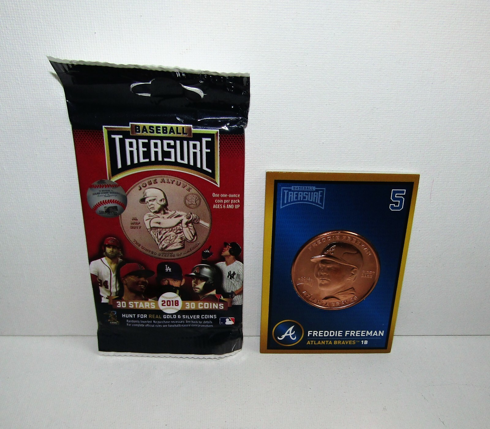 2018 BASEBALL TREASURE BRONZE COIN BRAVES FREDDIE FREEMAN | eBay