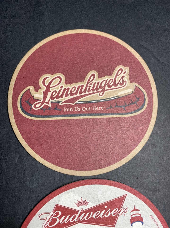 Lot Of 6 Beer Coasters Leinenkugel Aldus Amber Girl Molson Red Jack Bud ...