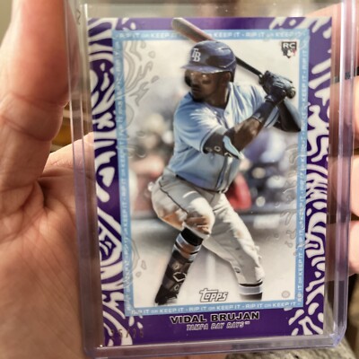 2022 TOPPS RIP UNRIPPED PURPLE VIDAL BRUJAN RC 25/25 RAYS #18 | eBay