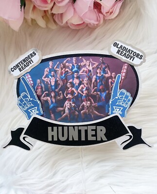 Personalised Gladiators Tv Show Birthday Cake Topper For Party | eBay