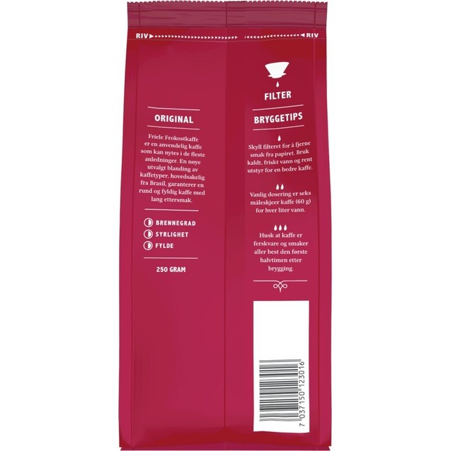 Norwegian Original Coffee Friele 250g Black Americano Breakfast for ...