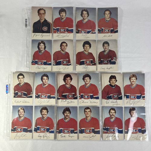 1982-83 POSTCARD MONTREAL CANADIENS NHL HOCKEY POST CARD AUTOGRAPHED ...
