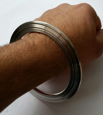 Stainless Steel Stunning Lines #Chakri Sikh Kara Punjabi Kada Singh ...