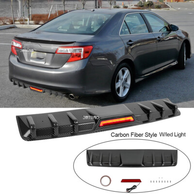 For Toyota Camry LE Car Rear Bumper Valance Fins Diffuser Spoiler w ...