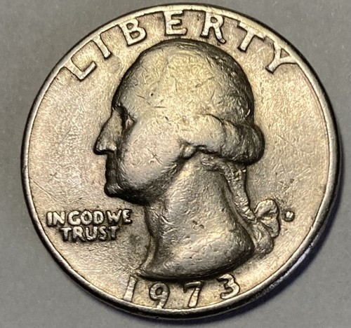 1973-D Quarter Dollar United States "Filled Mint Mark" Error Coin | eBay