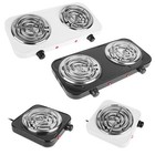 Electric Double Burner Hot Plates for Cooking 5 Heating Levels Heating ...