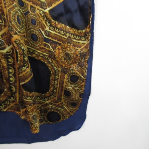 Pret Digital Dress UK 4 US 2 EU 32/34 100% Silk Asian Tunic Blue ...