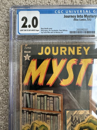 👻Journey Into Mystery #1 - Atlas Comics 1952 CGC 2.0 Hanging panels. | eBay