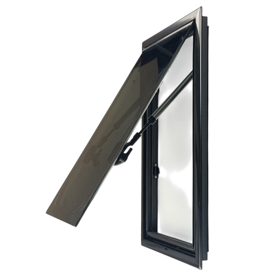 Tinted Flat Camper Van Cassette Window With Black Blind Frames Caravan ...