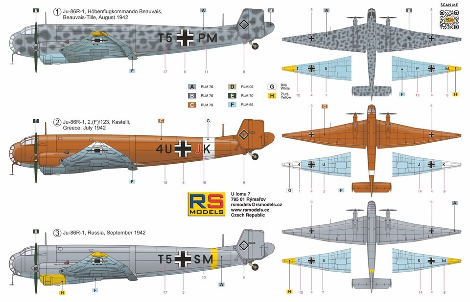 92277 RS Models 1/72 Junkers Ju 86R, Plastic model kit! | eBay