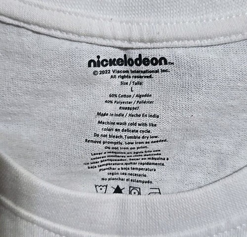 Nickelodeon 90’s TV T-Shirt Front Graphic White Sz Large | eBay