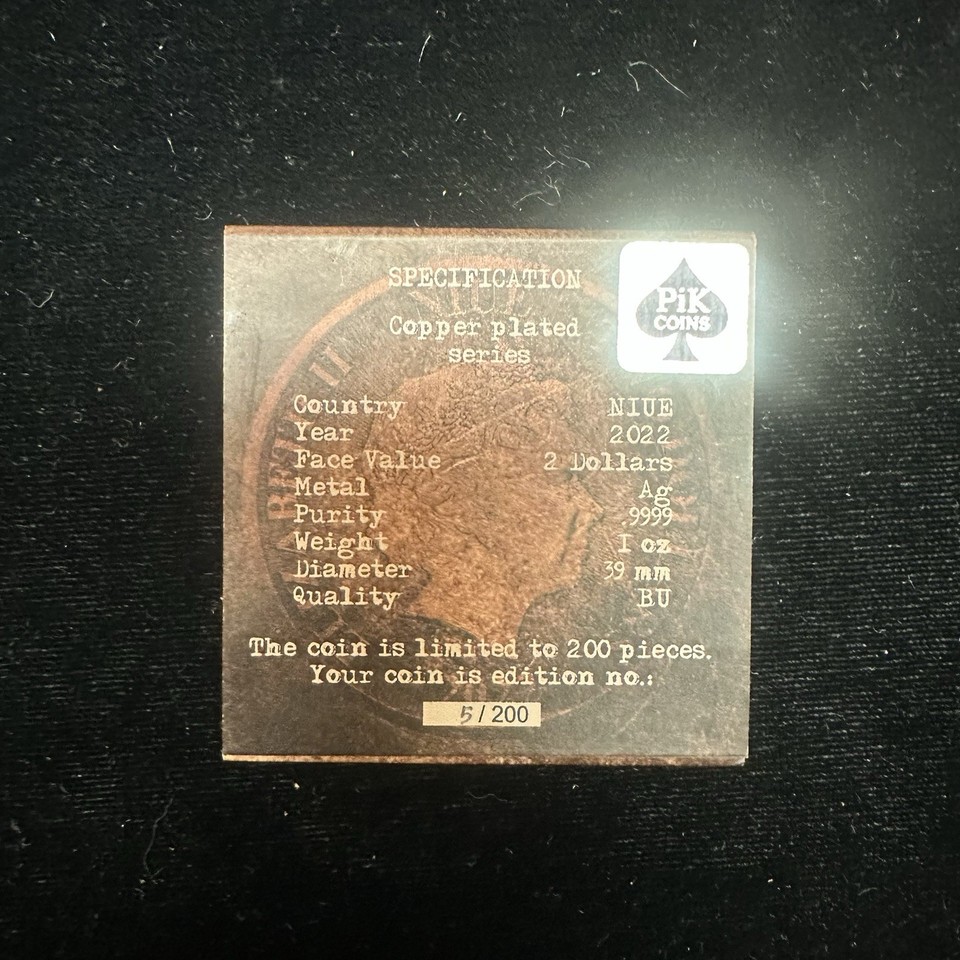 2022 Niue $2 Truth Coin Tree of Life 1oz .9999 Silver Copper Enhanced ...
