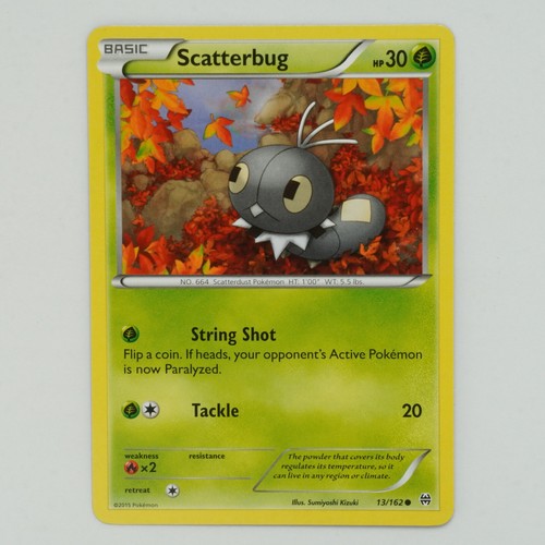 Scatterbug 13/162 Common XY: Breakthrough Pokemon Card | eBay