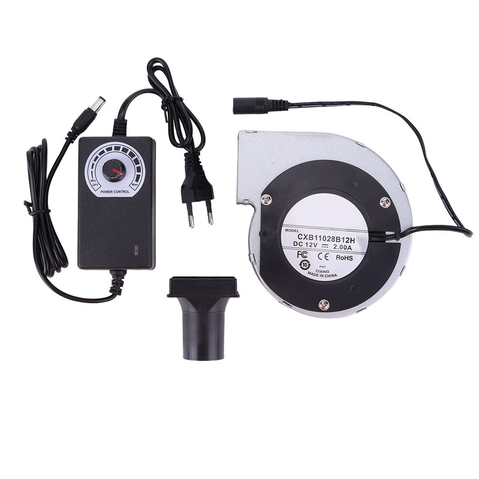 6000RPM BBQ Blower DC 12V Barbecue Fan BBQ Blower Fan BBQ Grill Cooking ...