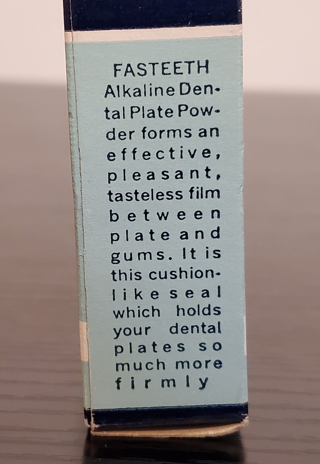 Vintage Fasteeth Denture Alkaline Adhesive Powder - New Old Stock | eBay