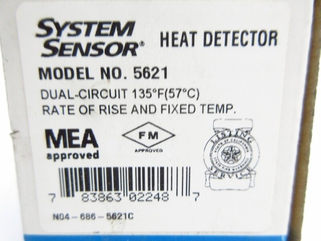 System Sensor Heat Detector 5621 UPC 783863022487 for sale online | eBay
