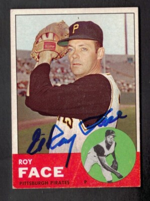 1963 Topps Roy Face Card #409 Autograph Signed Pirates | eBay